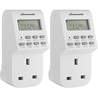 DEWENWILS Digital Lamp Timer Socket Plug, 20 ON/Off Weekly Settings ...