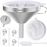 4Pcs Stainless Steel Funnel Set with 200 Mesh Filter - Food Grade, Dishwasher Safe : Amazon.co ...