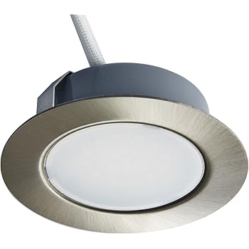 Leyton Lighting 12v 20w halogen recessed downlight stainless steel warm ...