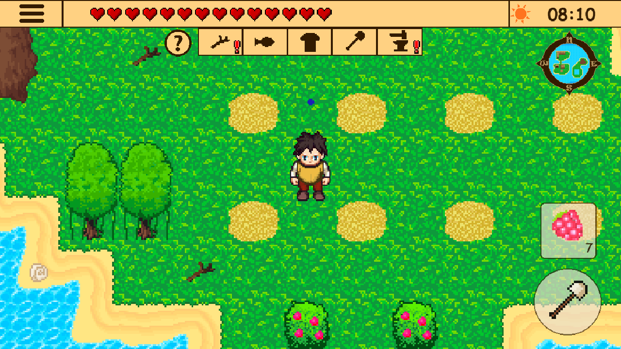 Survival RPG: Lost Treasure. Fantasy and Adventure Game in a 2D Pixel ...