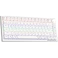 Newmen GM326 75% Percent Mechanical Keyboard,Wired Mini Backlit Hot ...