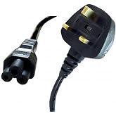 Mimiblu UK 3 Pin Cloverleaf Power Cable For Laptop chargers Clover Leaf ...