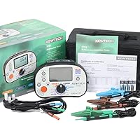Kewtech KT63 Multifunction Tester - 5 in 1 Digital Tester with Auto RCD ...