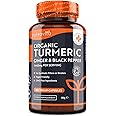 Organic Turmeric 1440mg (High Strength) with Black Pepper & Ginger ...