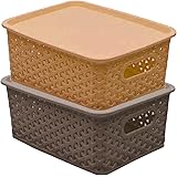 Kuber Industries Multipurpose Solitaire Storage Basket with Lid|Strong ...
