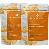 The Wellness Shop - Turmeric Facial Wax Powder, 5 Min Painless Natural ...