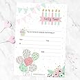 Pretty Pastel Party - Invitation Notelet 143 x 205mm, Perfect for Girls ...
