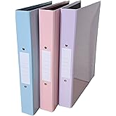 A4 Pastel Ring Binders 2 D-Rings Folder 40mm for Paperwork Hold 190 ...