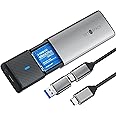 NVME Enclosure [Tool-Free] SETMSPACE M.2 Enclosure with Dual Protocol of NVME&SATA , USB C/A 10 ...