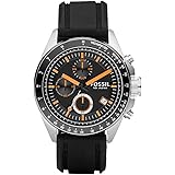 Fossil Watch for Men Machine, Quartz Chronograph Movement, 45 mm Black ...