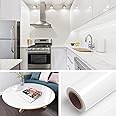 Livelynine Self Adhesive Vinyl Wrap for Kitchen Cupboards High Gloss ...