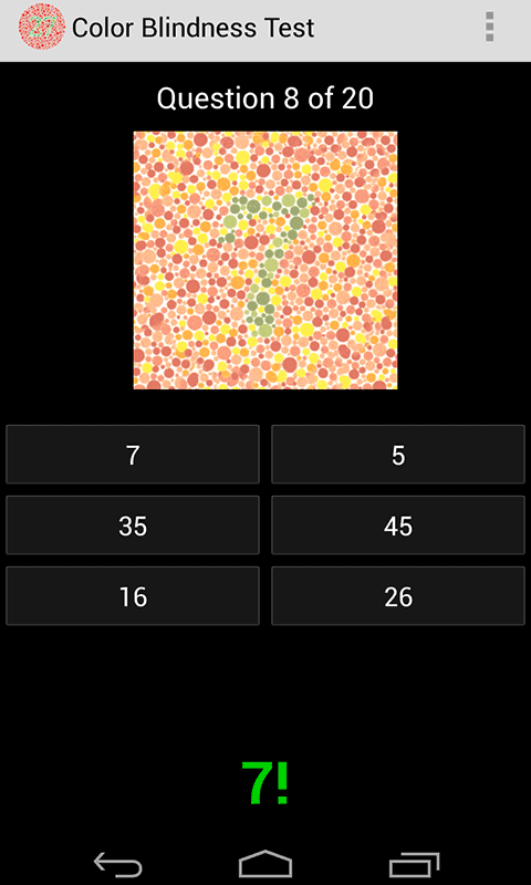 Color Blindness Test : Amazon.co.uk: Apps & Games