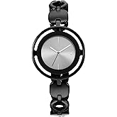 Fastrack Glitch Quartz Analog Brown Dial Metal Strap Watch for Girls ...