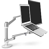 viozon Monitor and Laptop Mount, 2-in-1 Adjustable Dual Monitor Arm ...