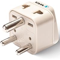 OREI USA to India Adapter Plug, World (USA, UK, China & More) Australia ...