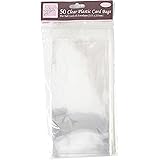 Anitas Square Plastic Card Bag with 25 mm Lip, Pack of 50, Transparent ...