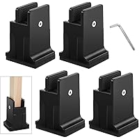 Ezprotekt Adjustable Chair Risers with Screw Clamp, 2 Inch Height Heavy ...