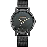 Fastrack Loopholes Quartz Analog with Date Black Dial Stainless Steel ...