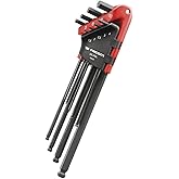 Facom 83SH.JP9A Long Sphere Metric Hexagon Key Set, 1.5mm-8mm, 9 Pieces ...