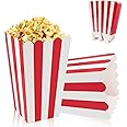 Popcorn Boxen, 30 Stück Popcorn Tüten Klein, Popcorntüten Rot/Weiß ...