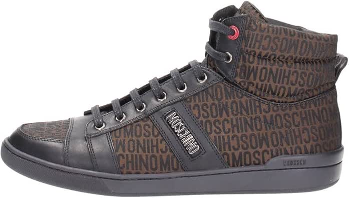 Moschino Shoes Sneaker Man Men Shoe Boots Basket Leather Calf Tissue ...