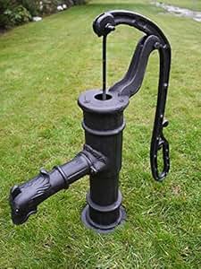 Victorian Style Cast Iron Hand Water Pump Garden Feature Black: Amazon ...
