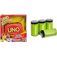 Mattel Games UNO Extreme Card Game Featuring Random-Action Launcher ...