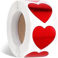500 PCS Red Heart Stickers,Love Hearts Stickers Self Adhesive Scrapbook ...