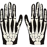 White Skeleton Gloves and Skull Face Mask Ghost Bones for Adult ...