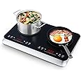 COOKTRON Double Induction Hob, Portable Induction hob with Dual Zone ...