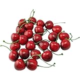 Artificial 36 Cherries in a PVC box - 2.5cm, Red: Amazon.co.uk: Kitchen ...