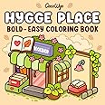 Hygge Place: Coloring Book for Adults and Teens, Bold and Easy Designs ...