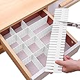 Kitchenwell 8 Pcs Adjustable Stretchable Interlocking Drawer Clapboard ...