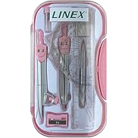 Linex Blue Geometry Set, Maths GCSE, Secondary School Set, 10 Pieces ...