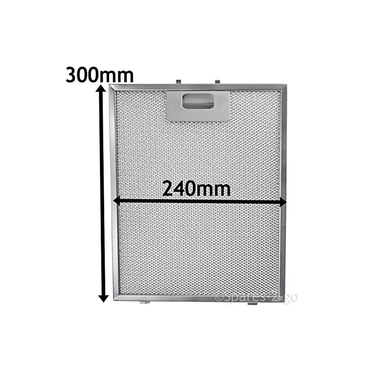 SPARES2GO Metal Mesh Filter for Hygena Cooker Hood/Extractor Fan Vent ...