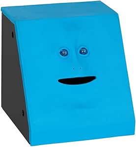 Money Box "Face Bank" (blue) - Animated face "eats" your money: Amazon ...