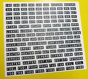 Vintage Classic Race Rally Car style DASHBOARD LABEL stickers decals ...