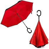 STAR WORK Inverted Umbrella, Umbrella Windproof, Reverse Umbrella ...
