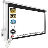Inlight® Imported Motorised Projector Screen, Size: - 7 Ft. (Width) x 5 ...