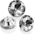 DEAYOU 150 PCS 25MM Rhinestone Crystal Buttons, Clear Upholstery ...