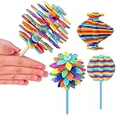 VGRASSP Spinning Candy Flower Toy for Kids - Lollipop Shaped Hand ...