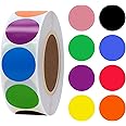 Hylabelest Round Stickers 25mm Color Coding Dots Colorful Labels Total ...