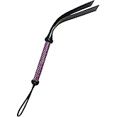 Pets Triangle 21" Black Leather Flogger Whip : Amazon.in: Home & Kitchen