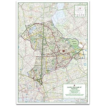 London Borough of Islington Map - Size 84.1 x 118.9 cm: Amazon.co.uk ...