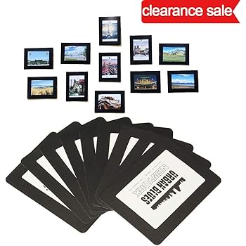 BULK BUY - Pack of 10 magnetic photo fridge frames clear 4x6" (10x15cm ...