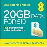 O2 SIM Card UK PAYG £10 Bundle -7GB DATA + Unltd Texts & Mins ...
