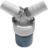 PVC Washing Machine Drain Adapter, Dishwasher Double Connection Y ...