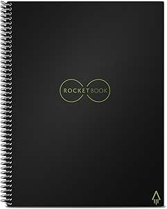 Rocketbook Core Smart Reusable Notebook - A4 Letter - Black Dot Grid ...