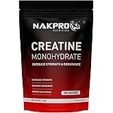 NAKPRO NUTRITION Micronised Creatine Monohydrate | 100g (25 Servings ...