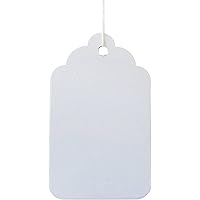 Swift Strung Tags White Card Clothing Parcel Label String Hanging Gift ...